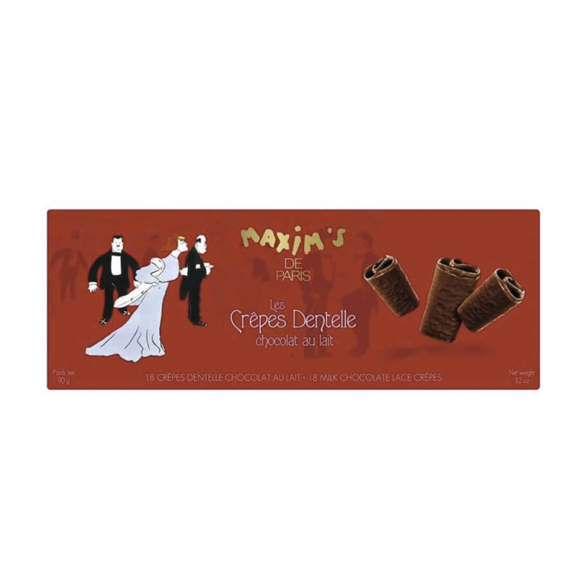 MAX 2189 - 18 MILK CHOCOLATE LACE CREPES 90GR | La Maison du Vin