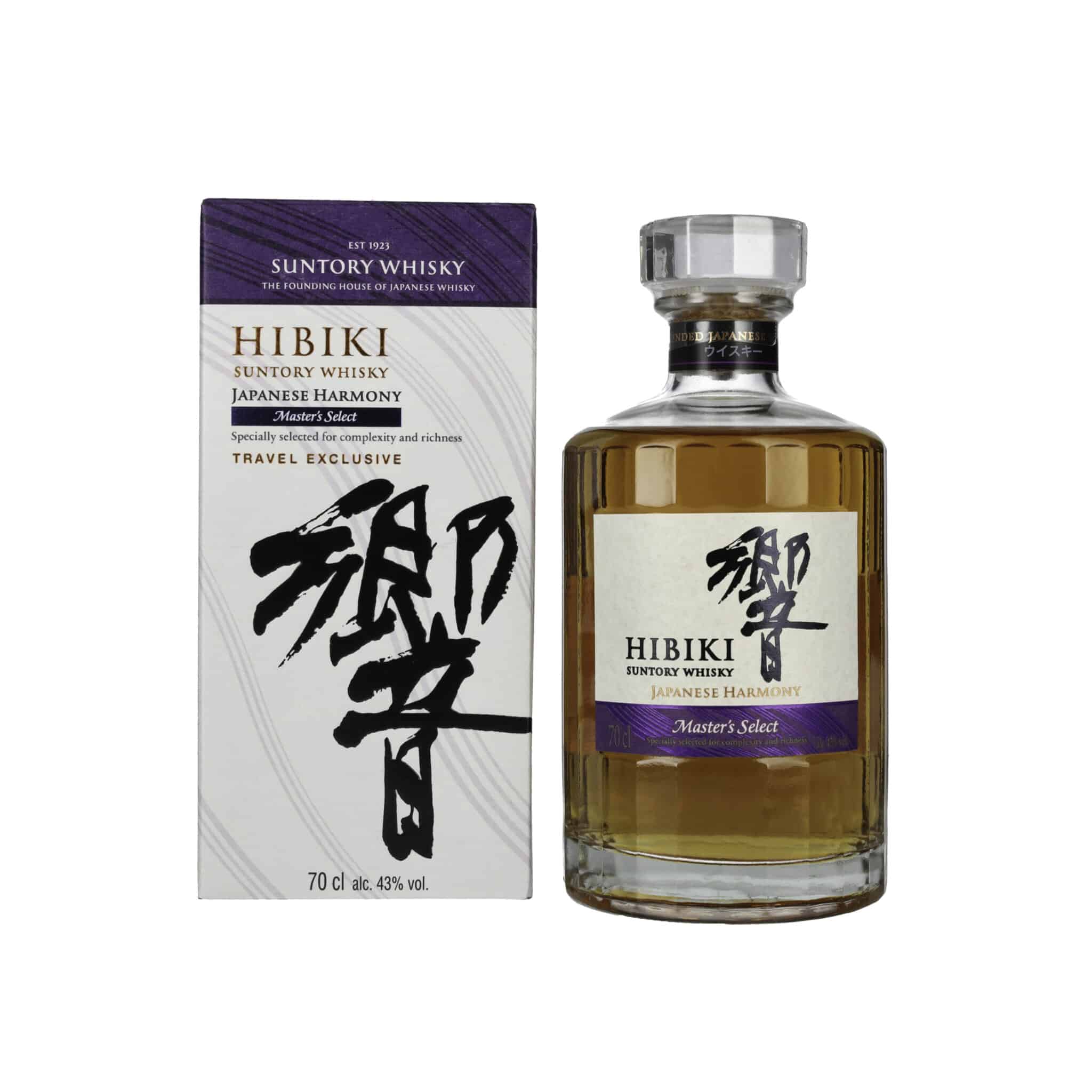 SUNTORY HIBIKI JAPANESE HARMONY MASTER'S SELECT JAPANESE BLENDED WHISKY ...